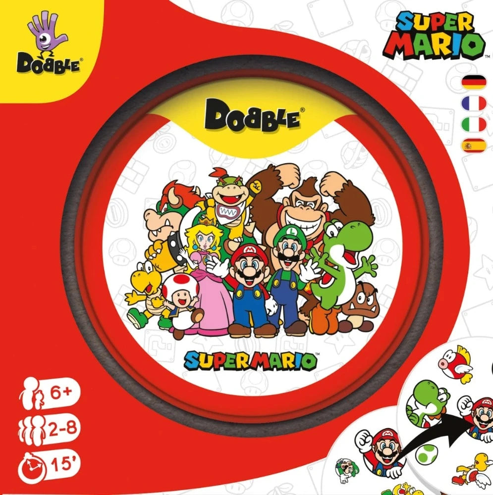 Dobble Super Mario - Das beliebte Reaktionsspiel für Super Mario Fans